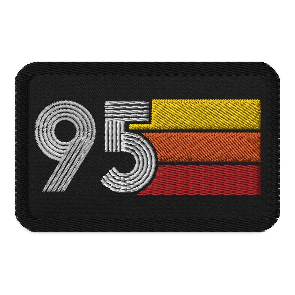 95 - 1995 Retro Birthday Year Embroidered patches