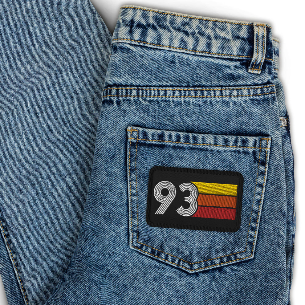 93 - 1993 Retro Birthday Year Embroidered patches – Styleuniversal