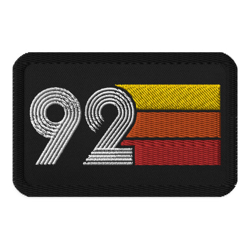 92 - 1992 Retro Birthday Year Embroidered patches – Styleuniversal