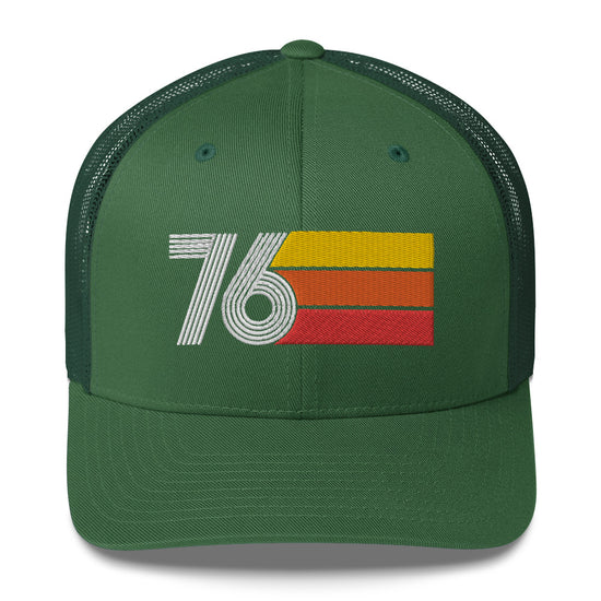 76 Number 1976 Birthday Retro Trucker Hat – Styleuniversal