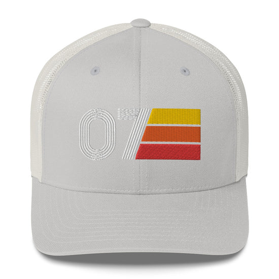 07 Number 2007 Birthday Retro Trucker Hat – Styleuniversal