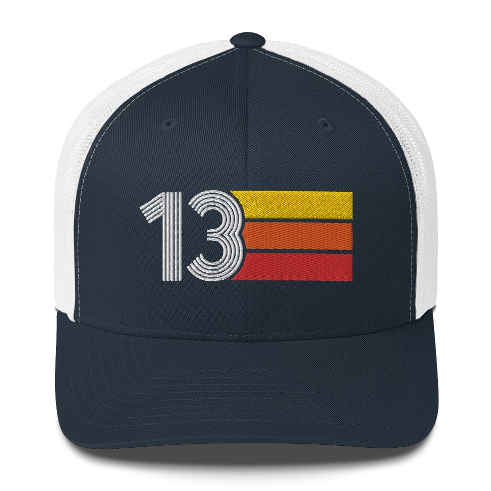 13 Number 13th Birthday Retro Trucker Hat