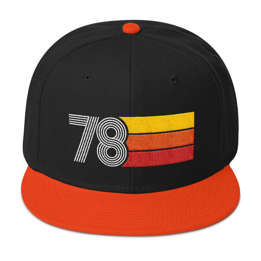 Vintage 1978 Retro Snapback Hat
