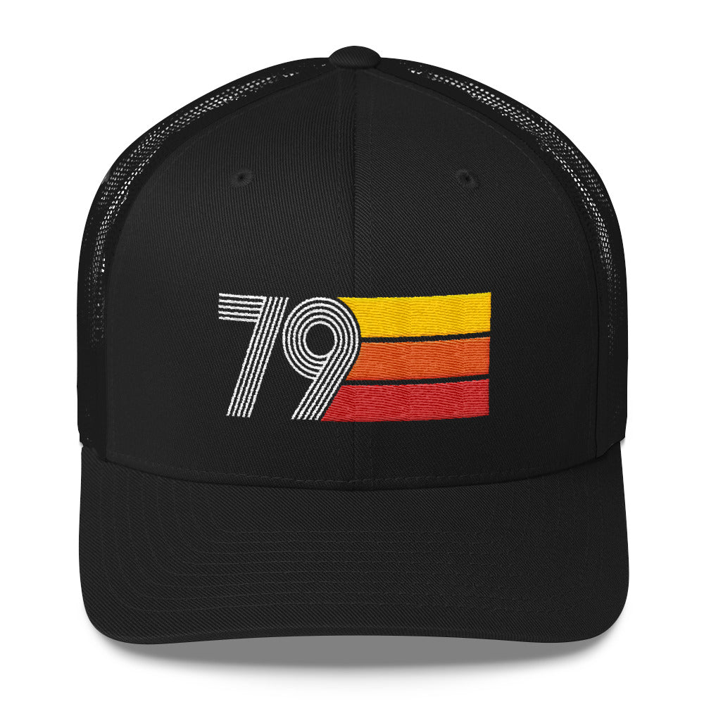 79 Number 1979 Birthday Retro Trucker Hat
